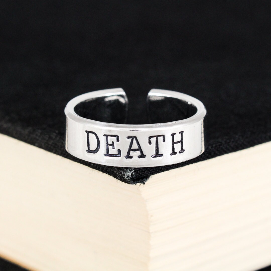 Death Ring, Death Metal, Metalhead, Aluminum Cuff Ring - Etsy