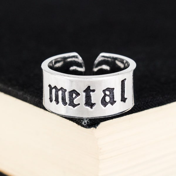 Heavy Metal Ring - Etsy