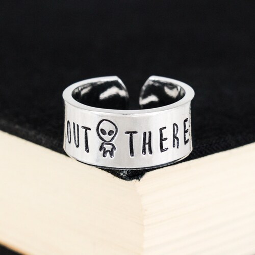 Out There Alien Ring Alien Jewelry Aliens Grey Man UFO - Etsy