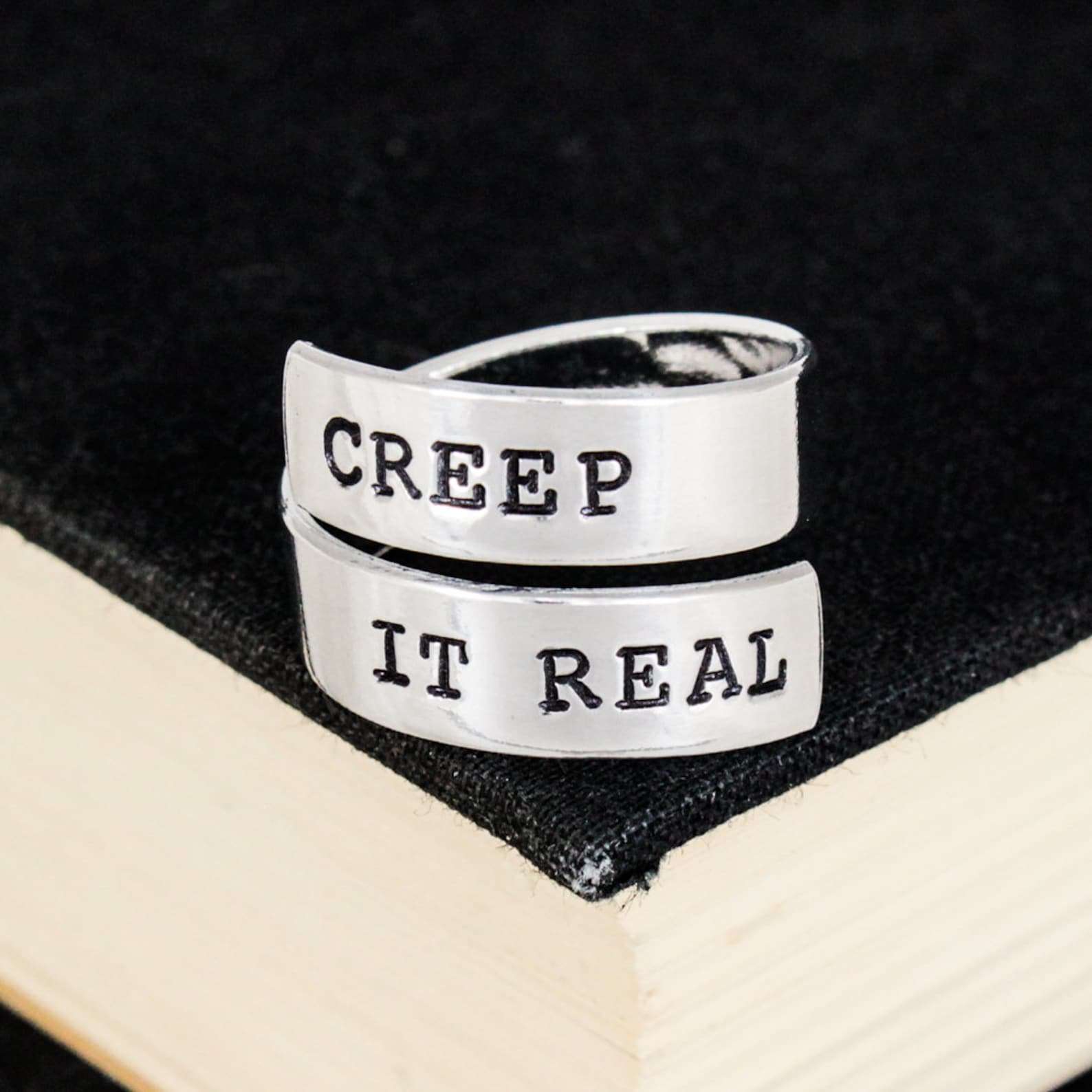 Creep It Real Ring Halloween Creepy Gothic Jewelry Horror - Etsy
