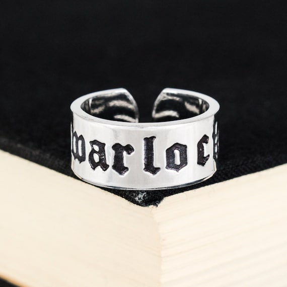 Warlock Ring Witchcraft Horror Gothic Jewelry Aluminum | Etsy
