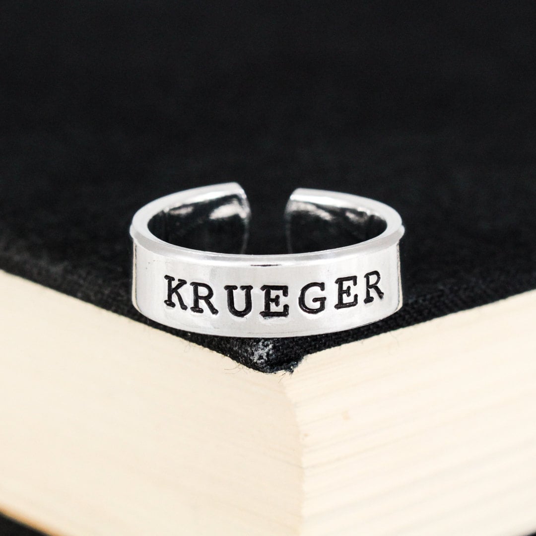 Krueger, Freddy, Horror Movies, Aluminum Cuff Ring - Etsy