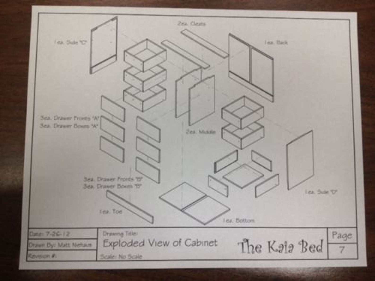 Kids Bed Blueprint - Woodworking DIY Plans Drawings Project CNC Boy ...