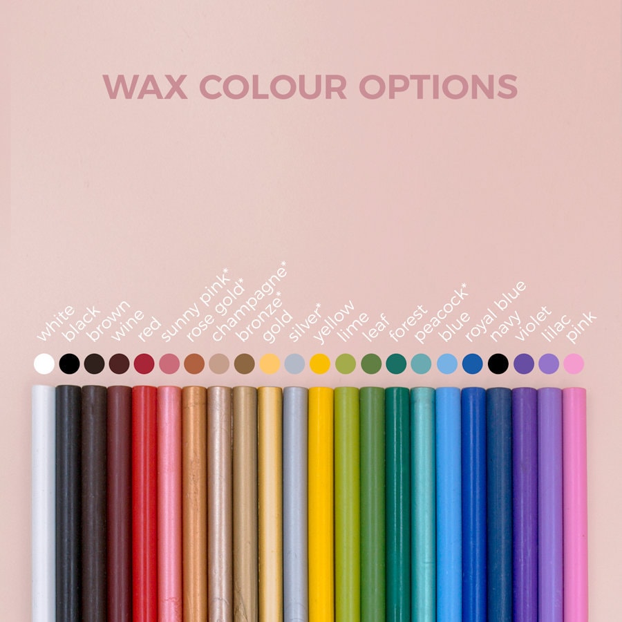 Wax sticks for wax stamping 22 colours use with hot glue | Etsy