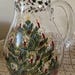 Spode Glass Pitcher With Hand Painted Christmas Tree - Etsy