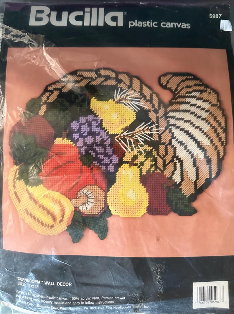 Bucilla Cornucopia Needlepoint Kit - Etsy