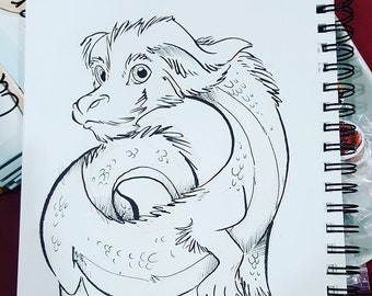 Falcor the White Dragon God of the Wind Trippy Mythical Creature ...