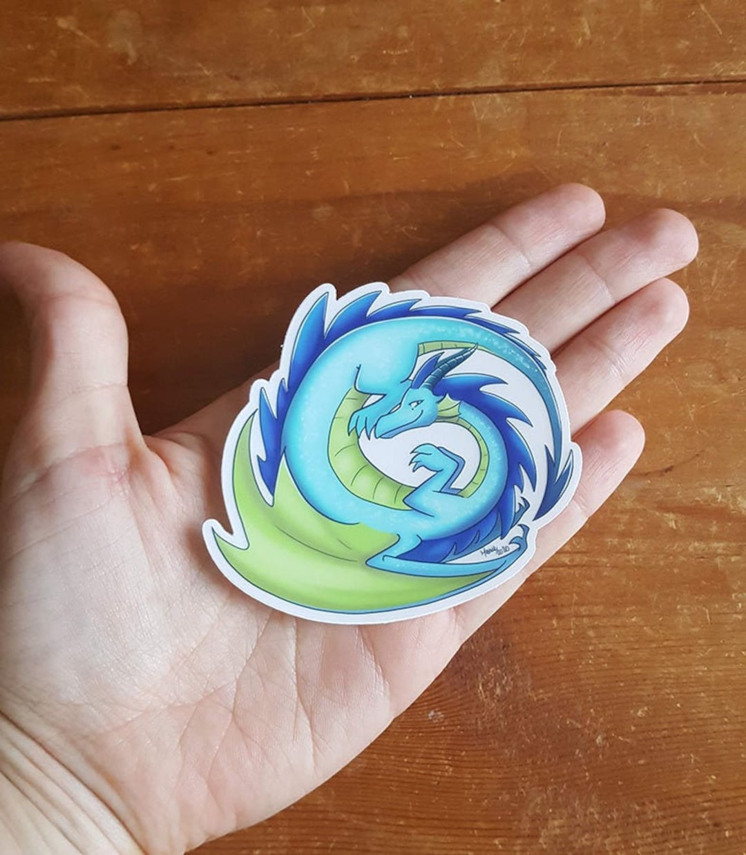 Dragon Sticker, Blue Dragon, Dungeon, Magical, Fantastic, Magical - Etsy