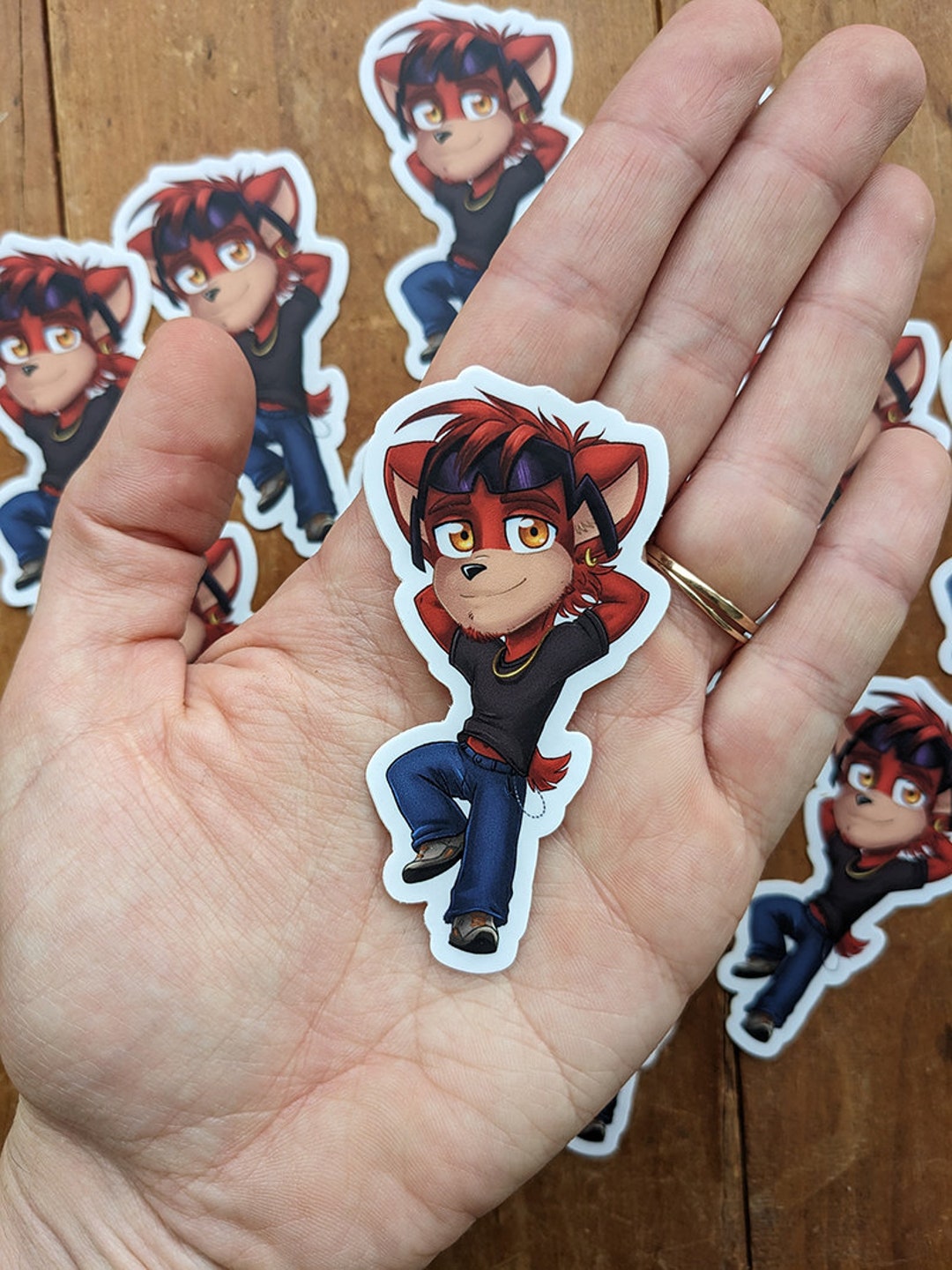 Zakary Sticker Original Character Anthro - Etsy