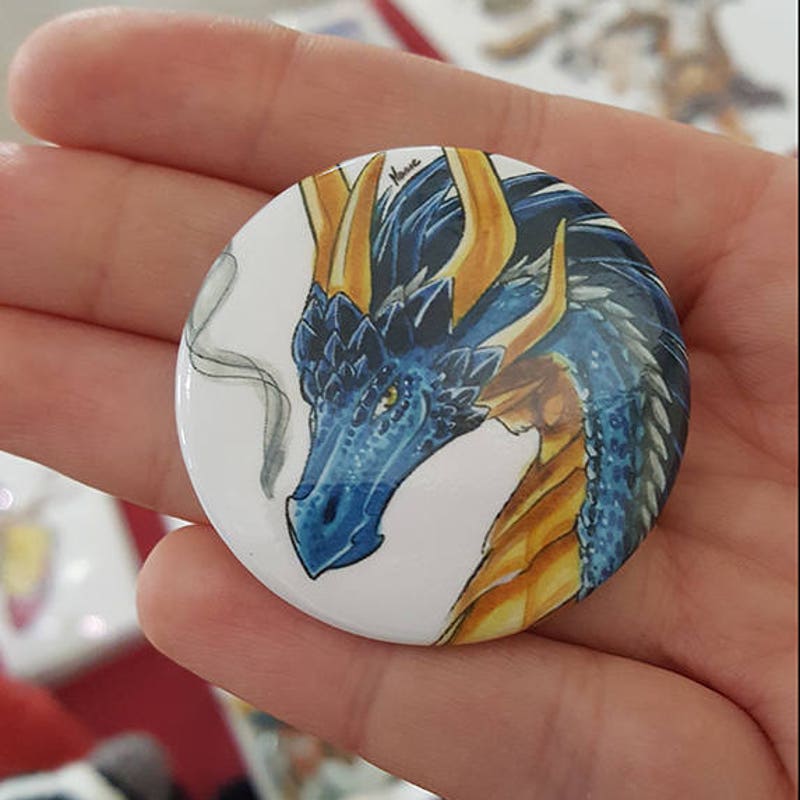 Dragon Button - Etsy