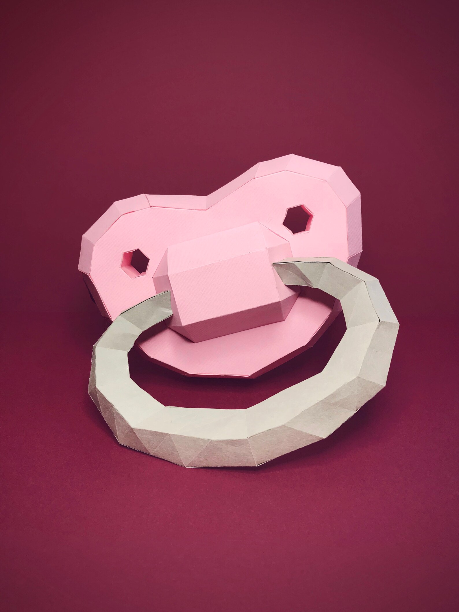 DIY Papercraft 3D Pacifier Printable Template - Etsy UK