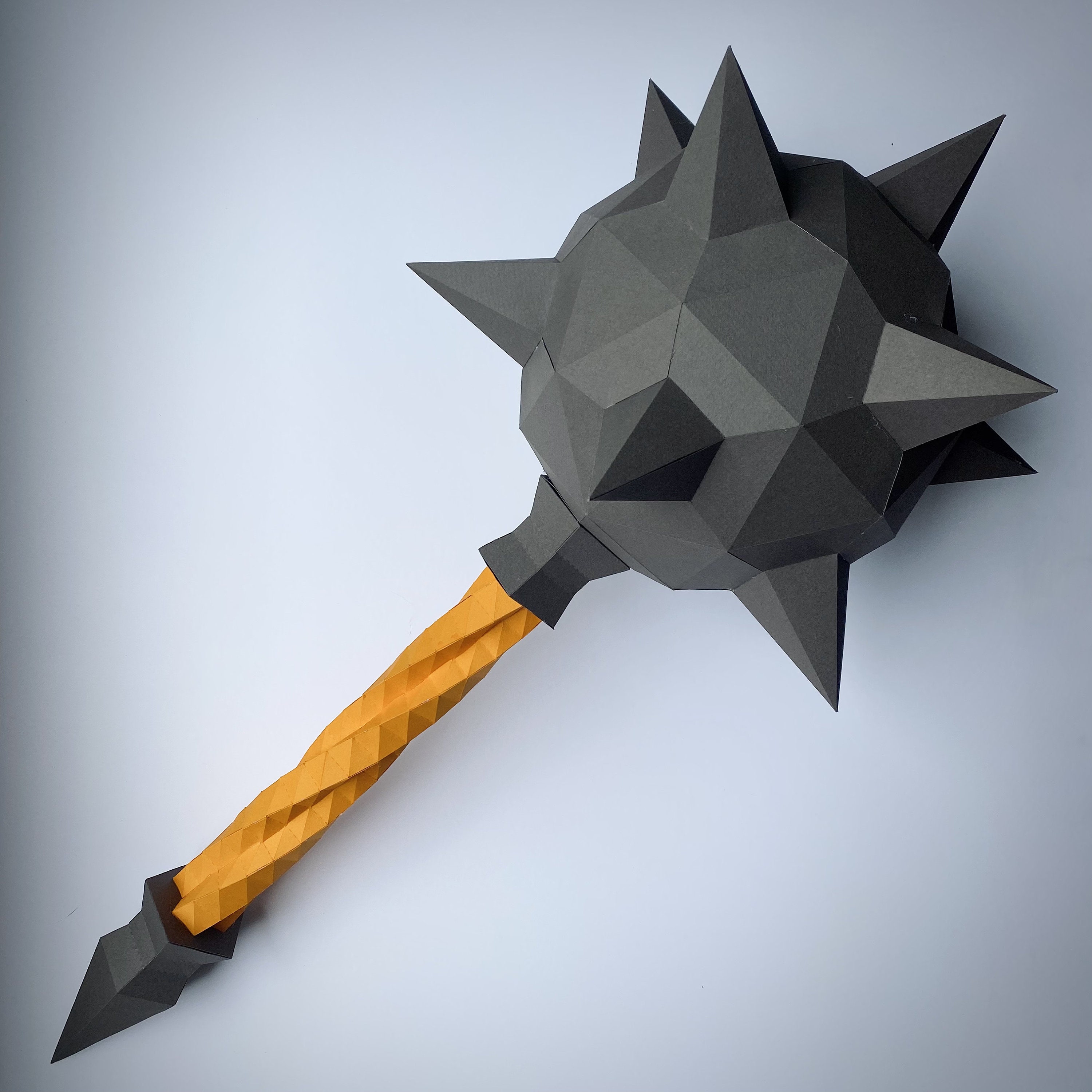 DIY 3D Papercraft Mace PDF Printable Template - Etsy