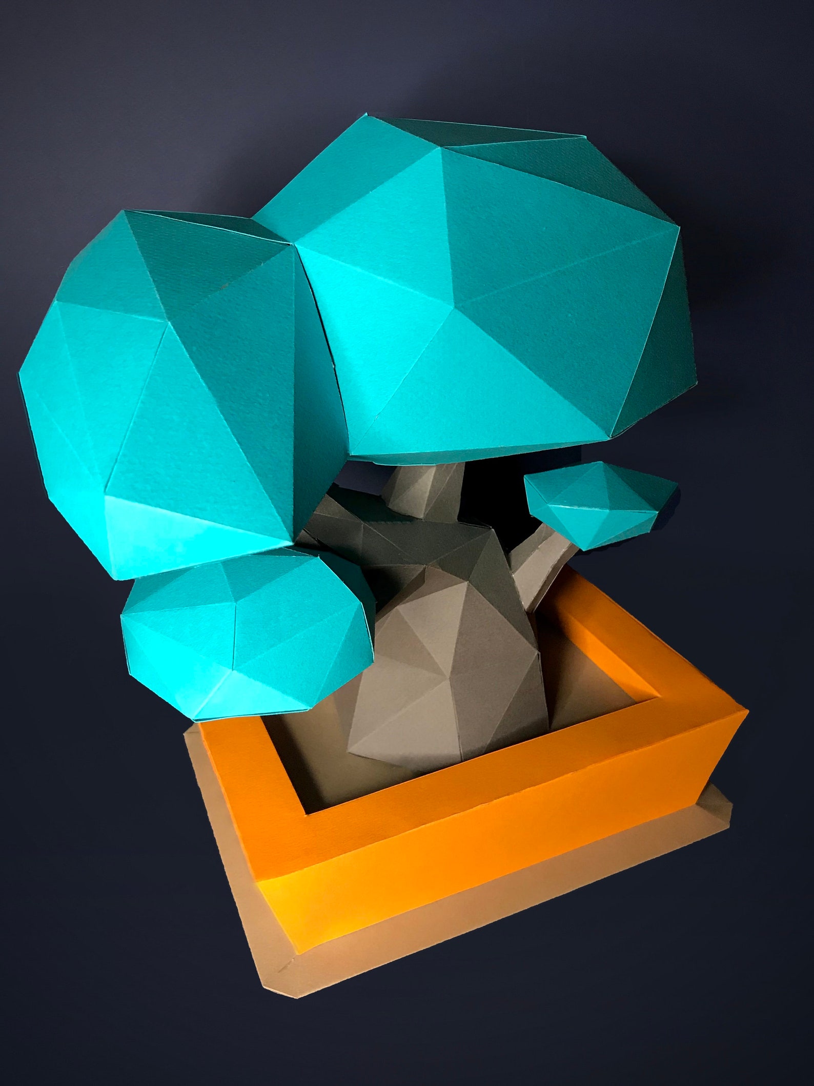 DIY 3D Paper Craft Bonsai Tree Printable Template - Etsy