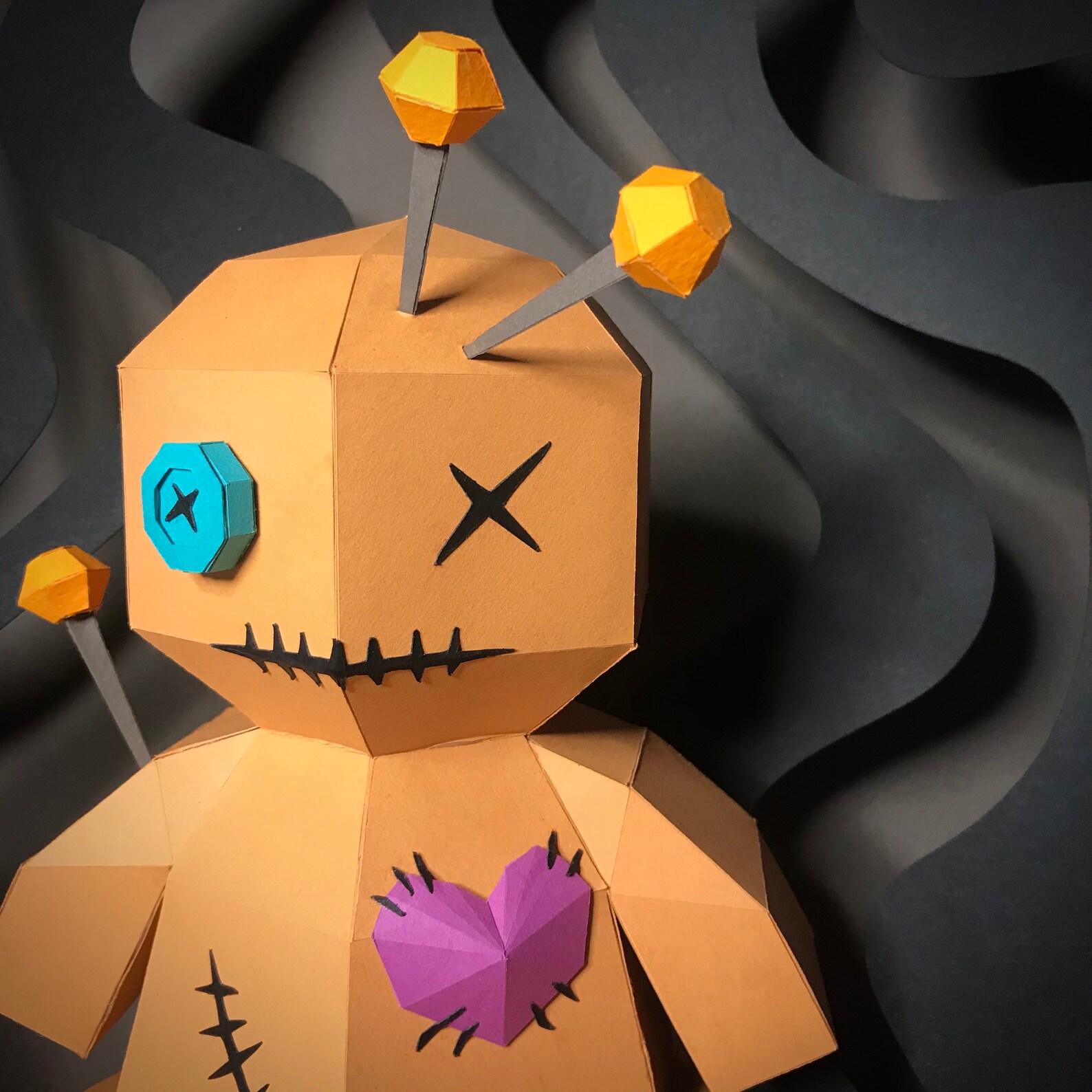 DIY Paper Craft Voodoo Doll Halloween House Decor PDF Printable ...