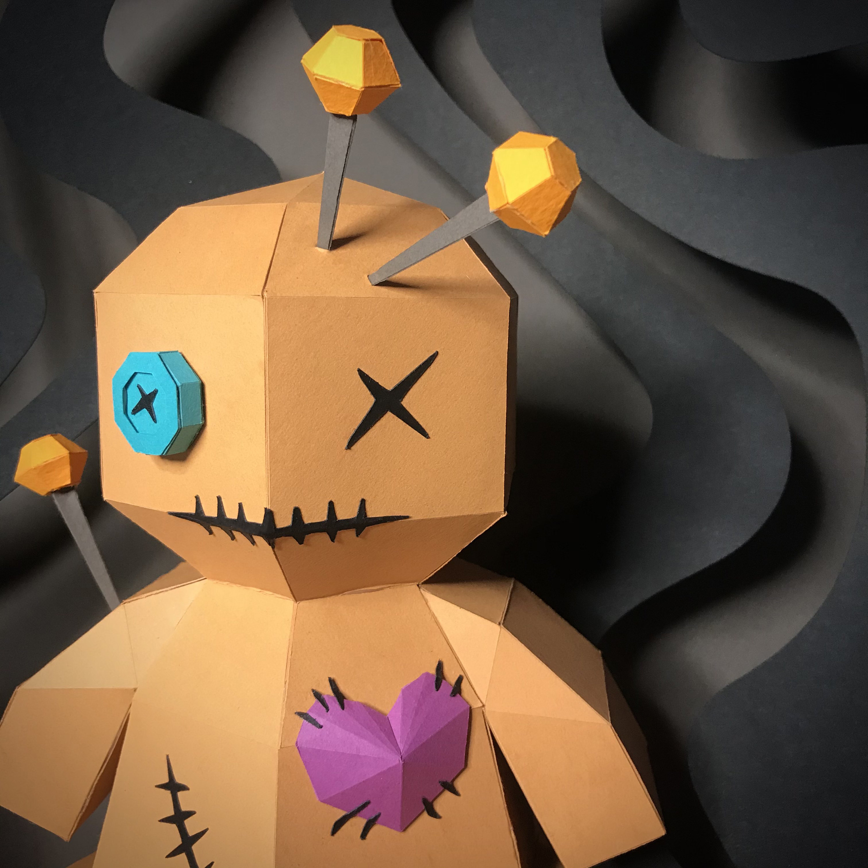 DIY Paper Craft Voodoo Doll PDF Printable Template | Etsy