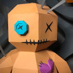 DIY Paper Craft Voodoo Doll Halloween House Decor PDF Printable ...