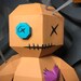 DIY Paper Craft Voodoo Doll Halloween House Decor PDF Printable ...