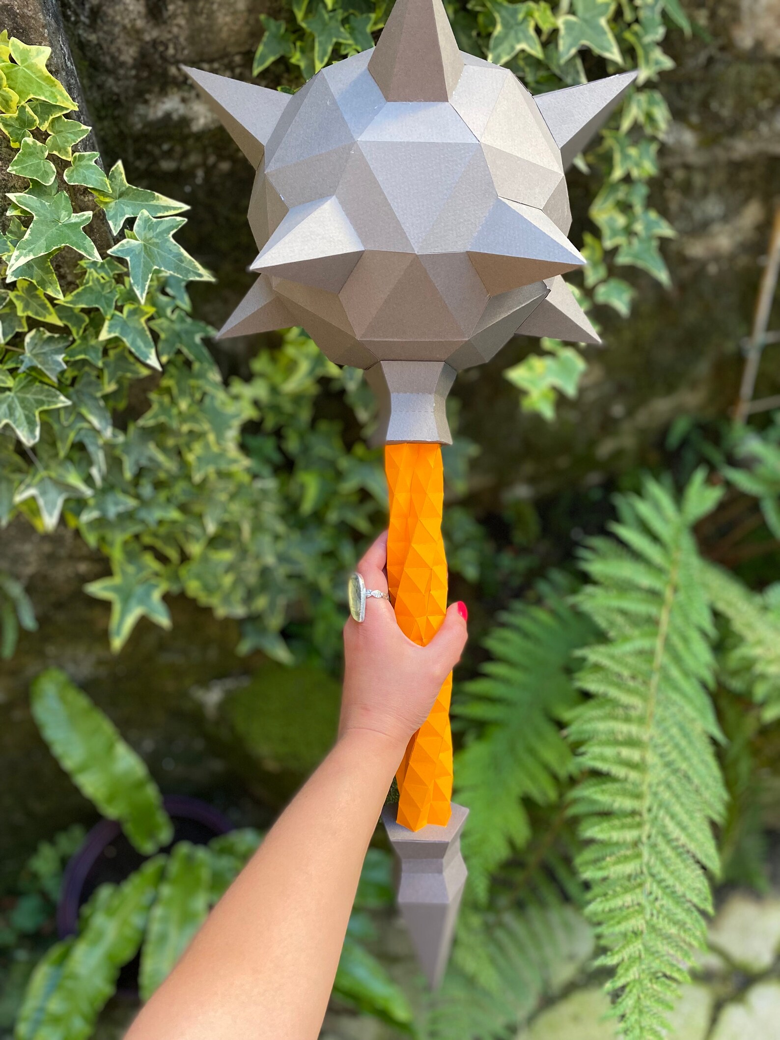 DIY 3D Papercraft Mace PDF Printable Template - Etsy