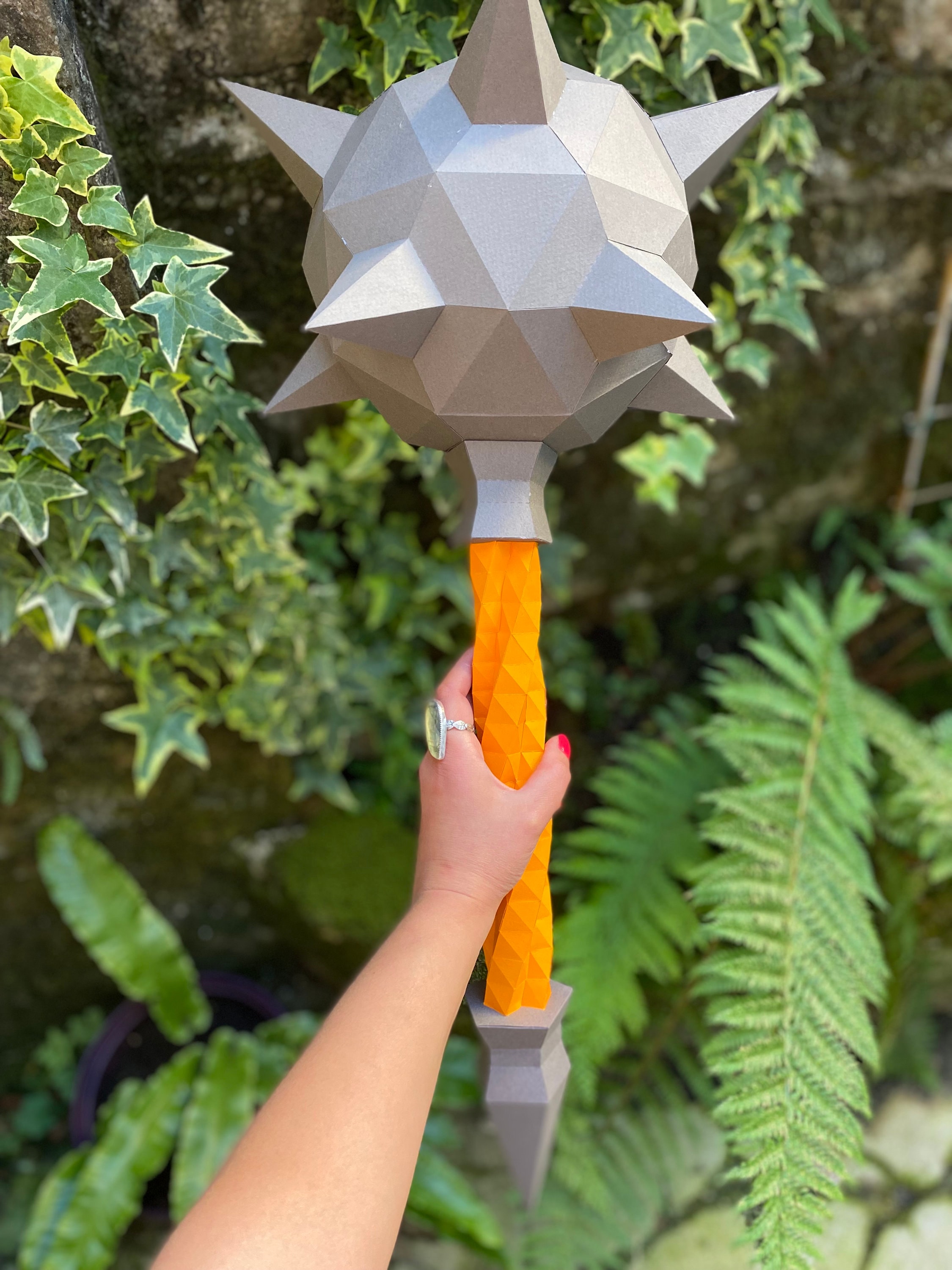 DIY 3D Papercraft Mace PDF Printable Template - Etsy