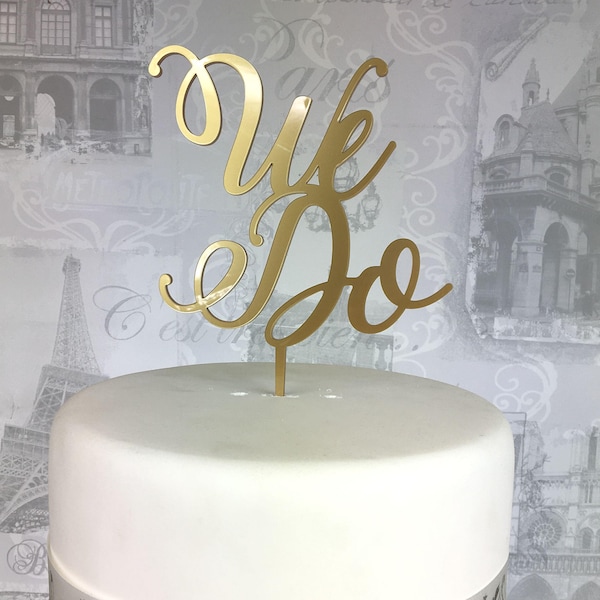 We Do Cake Topper - Etsy UK