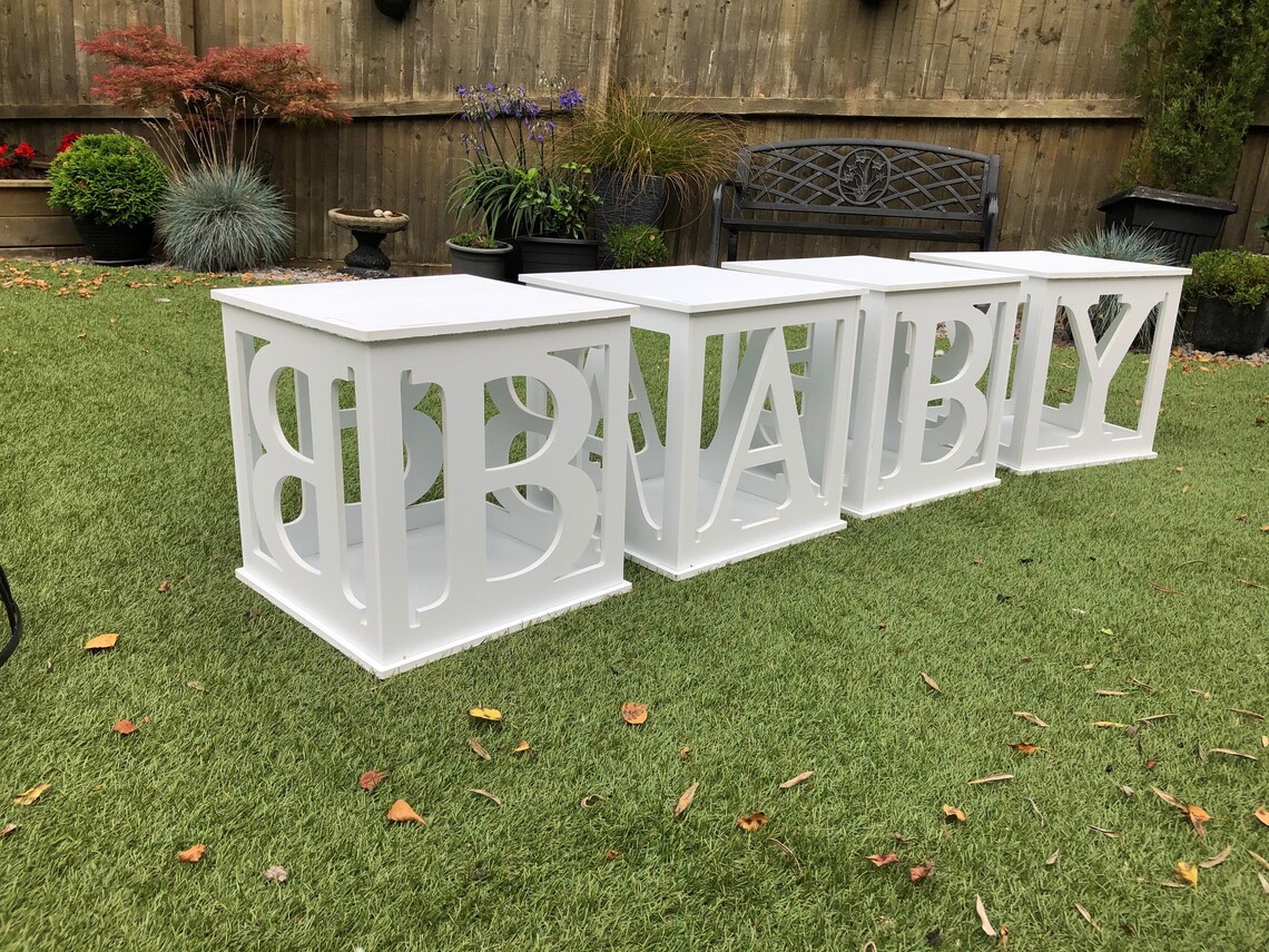 Alphabet BABY Block Box LARGE 40cm Wall Acrylic Balloon Party - Etsy