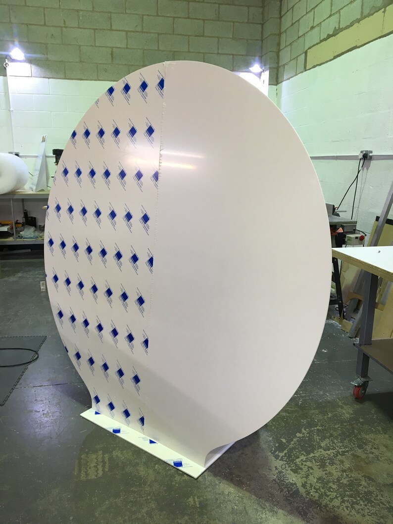 Round Acrylic Backdrop 6ft white circle back drop backdrop | Etsy