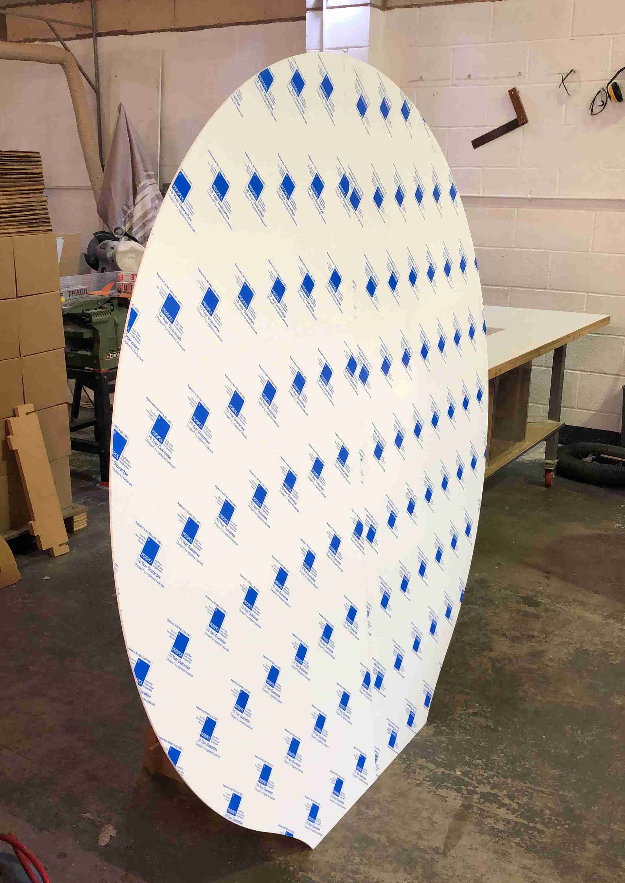 Round Acrylic Backdrop 6ft White Circle Back Drop Backdrop | Etsy