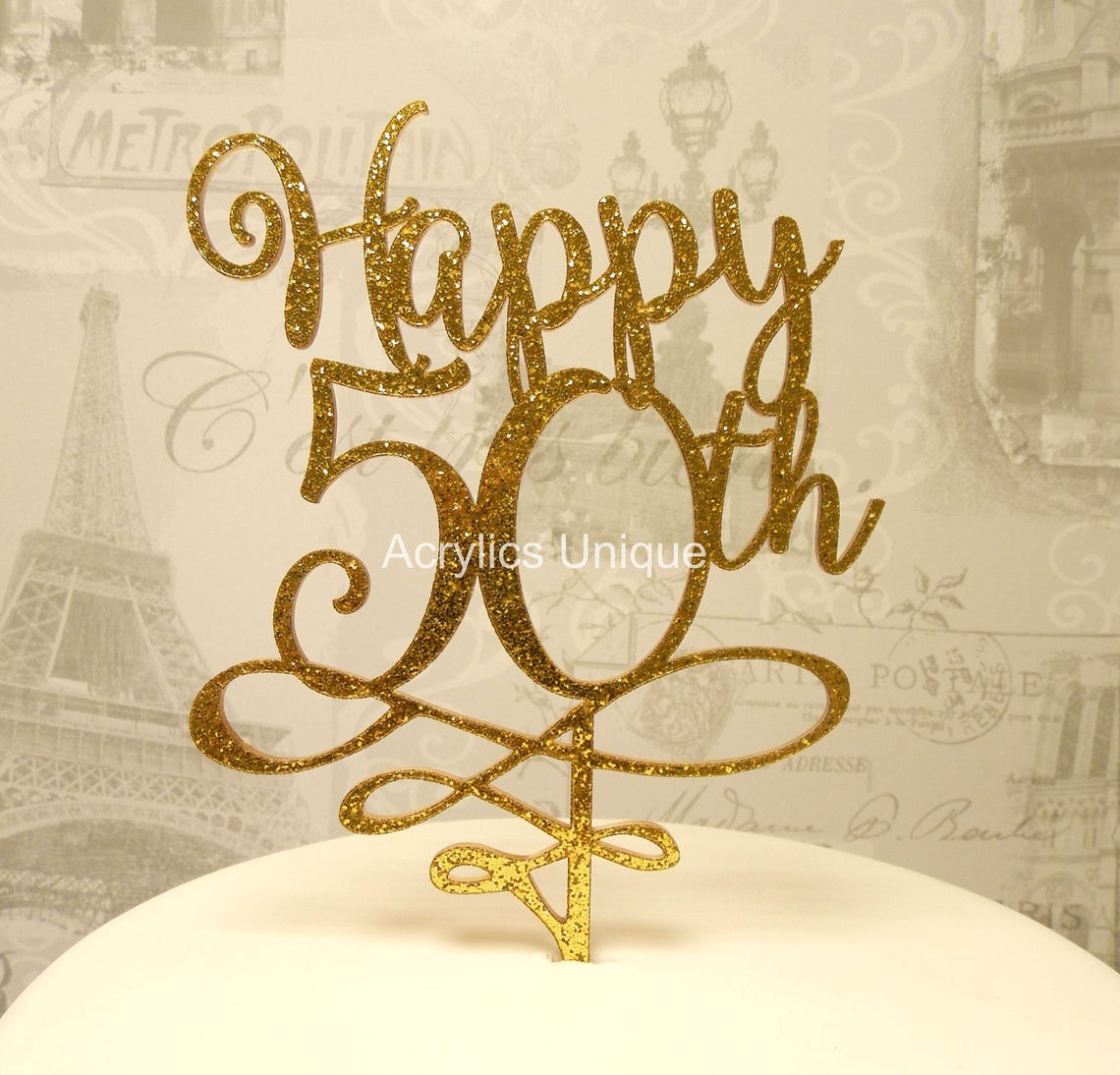 40th Birthday Cake Topper Acrylic 40 Topper 19 COLOURS Made to Order ...