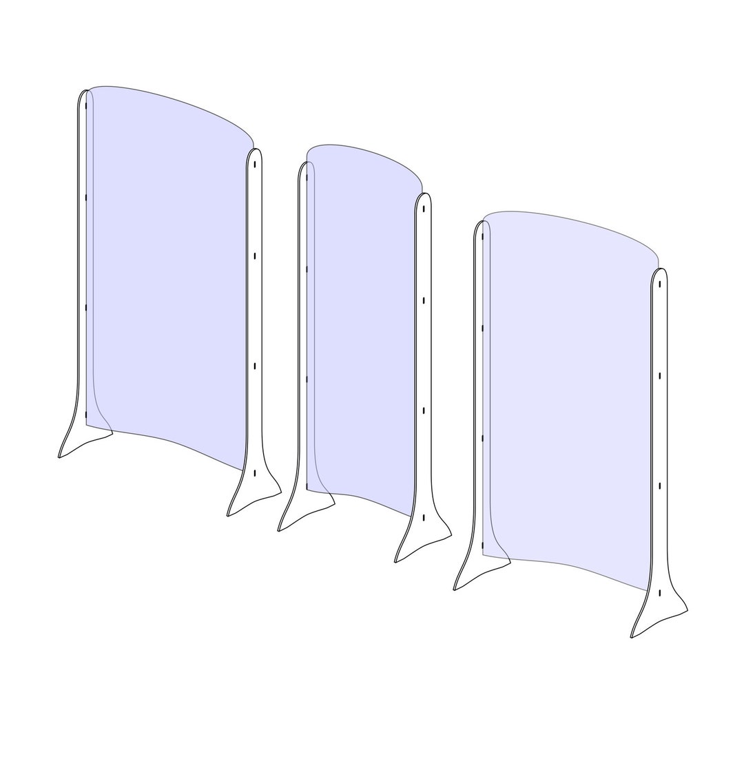 Floor Standing Protective Screen Perspex Partition Screen Office ...