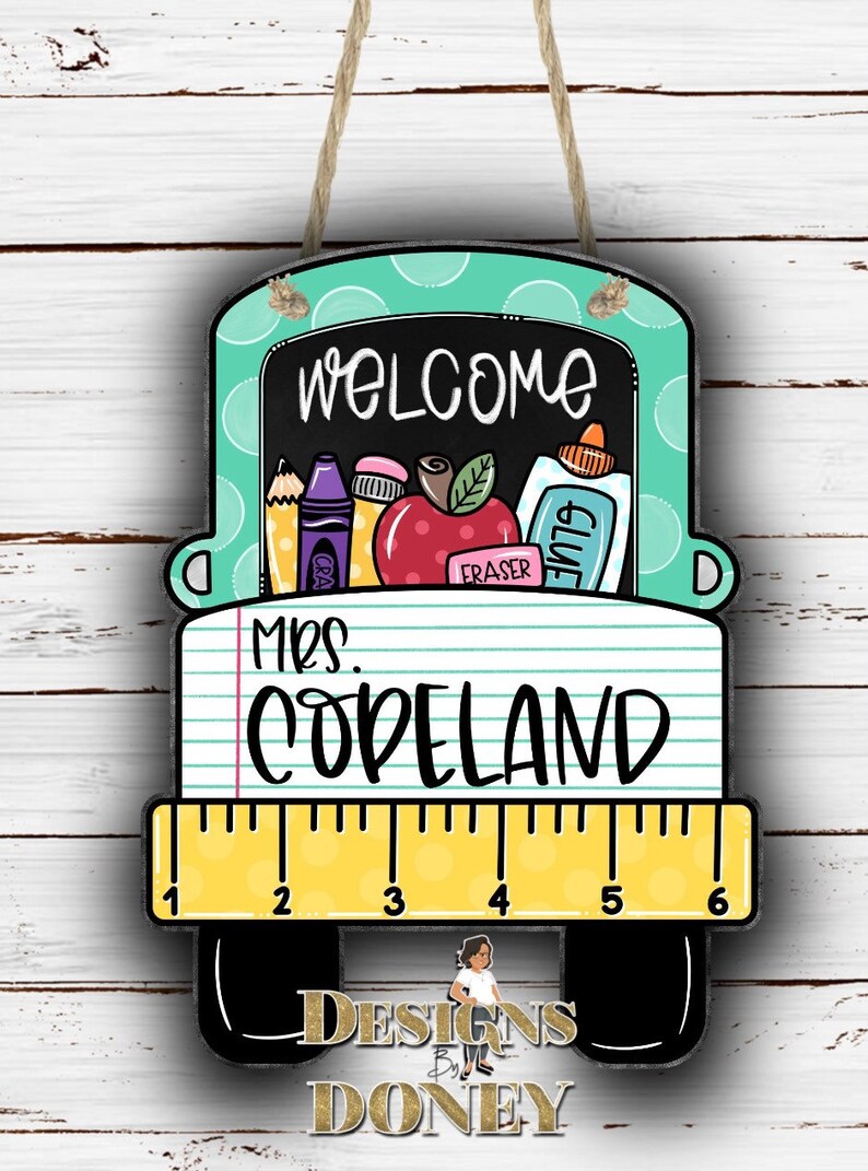Back to School Door Hanger Classroom Door Hanger Teacher | Etsy