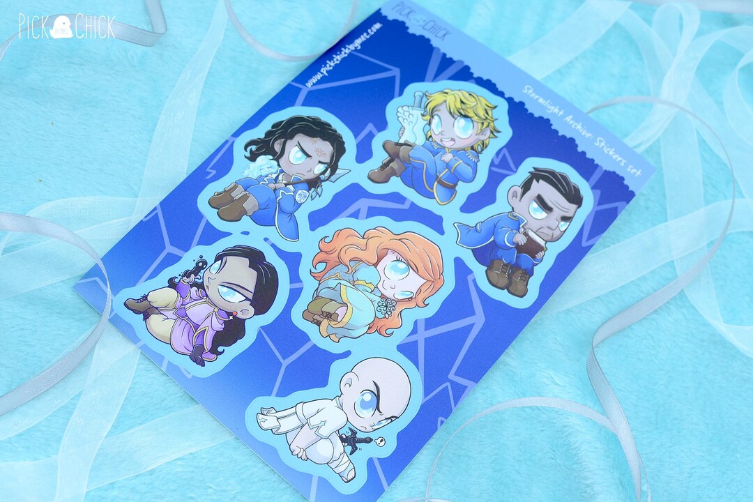 Stormlight Archive Vinyl Stickers Pack, Cosmere Cute Kawaii Chibi Style ...