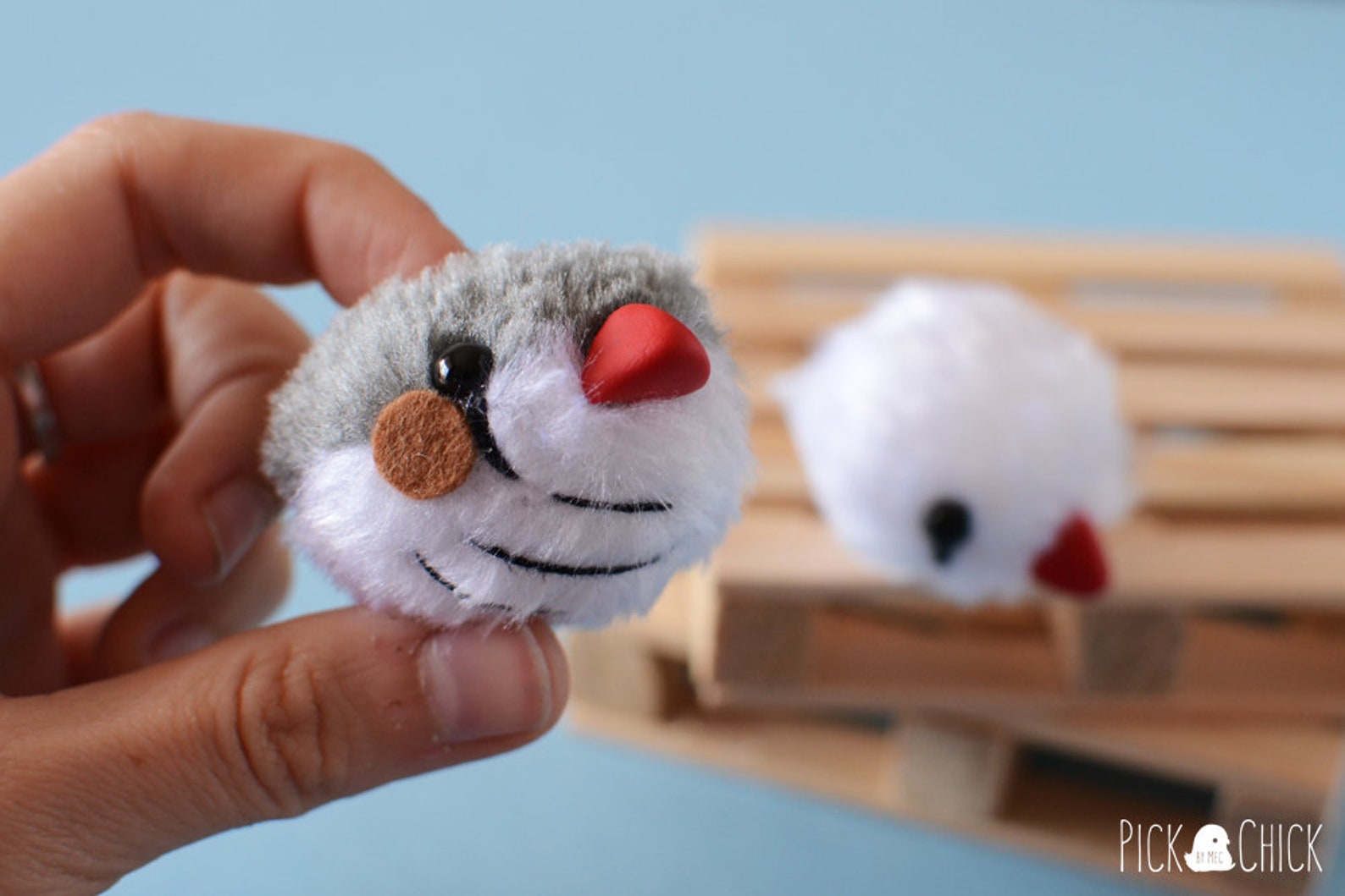 ZEBRA FINCH Miniature Plush Doll Handmade and With Optional - Etsy