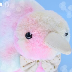 KIW-TIE: Kiwi Bird Cute Plush Pastel Rainbow. Kawaii Huggable Bird Doll ...