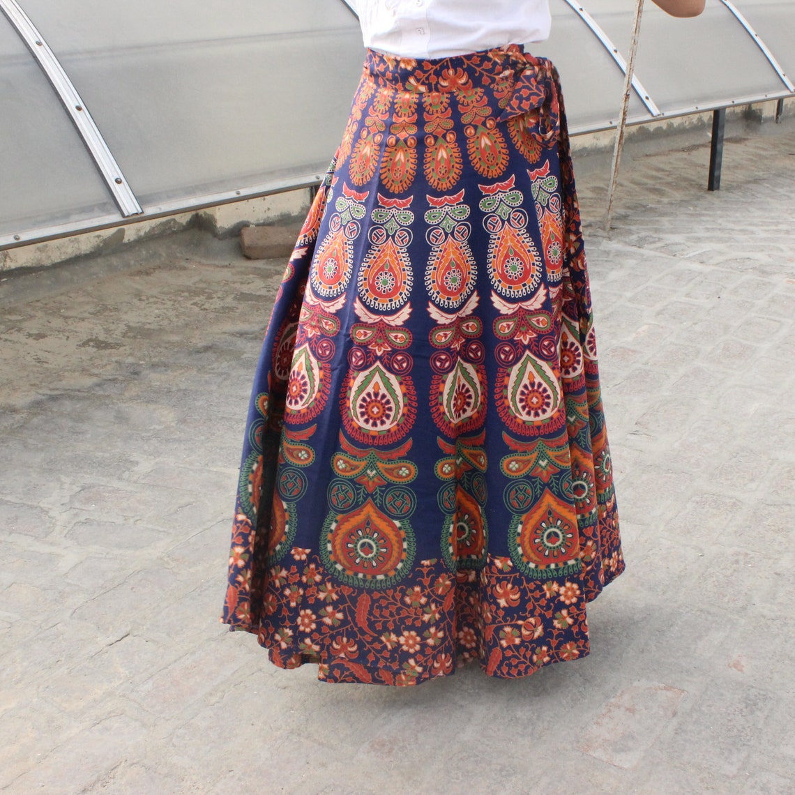 Indian Boho Skirt Wrap Skirt Boho Maxi Skirts Mandala Maxi - Etsy