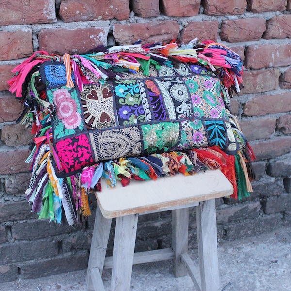 Fringe Pillow - Etsy