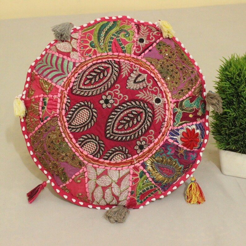 Boho Meditation Pillow Cushion Cover Round Meditation Floor - Etsy 日本