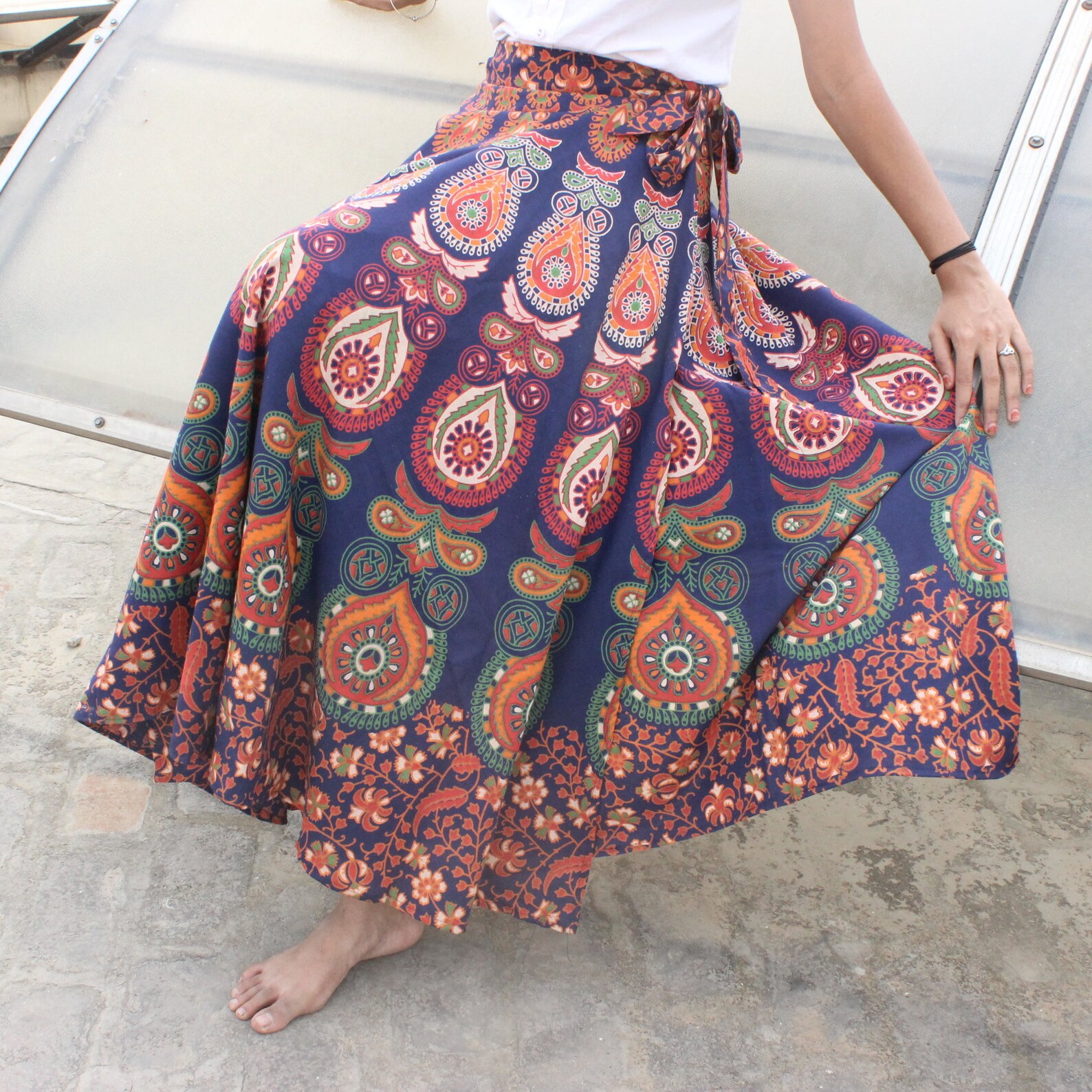 Indian Boho Skirt Wrap Skirt Boho Maxi Skirts Mandala Maxi - Etsy