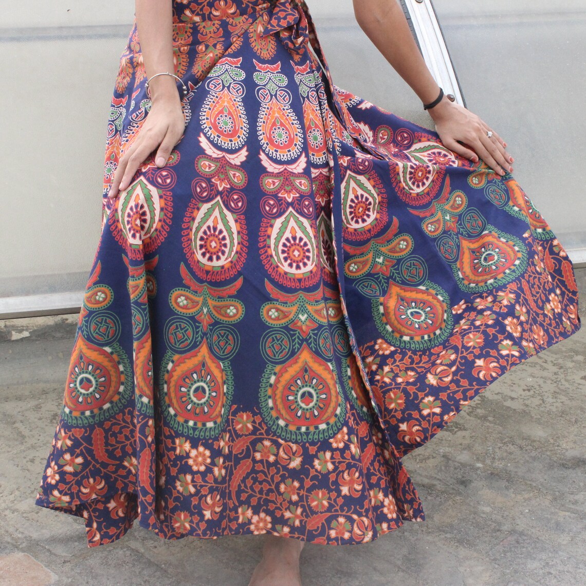 Indian Boho Skirt Wrap Skirt Boho Maxi Skirts Mandala Maxi - Etsy