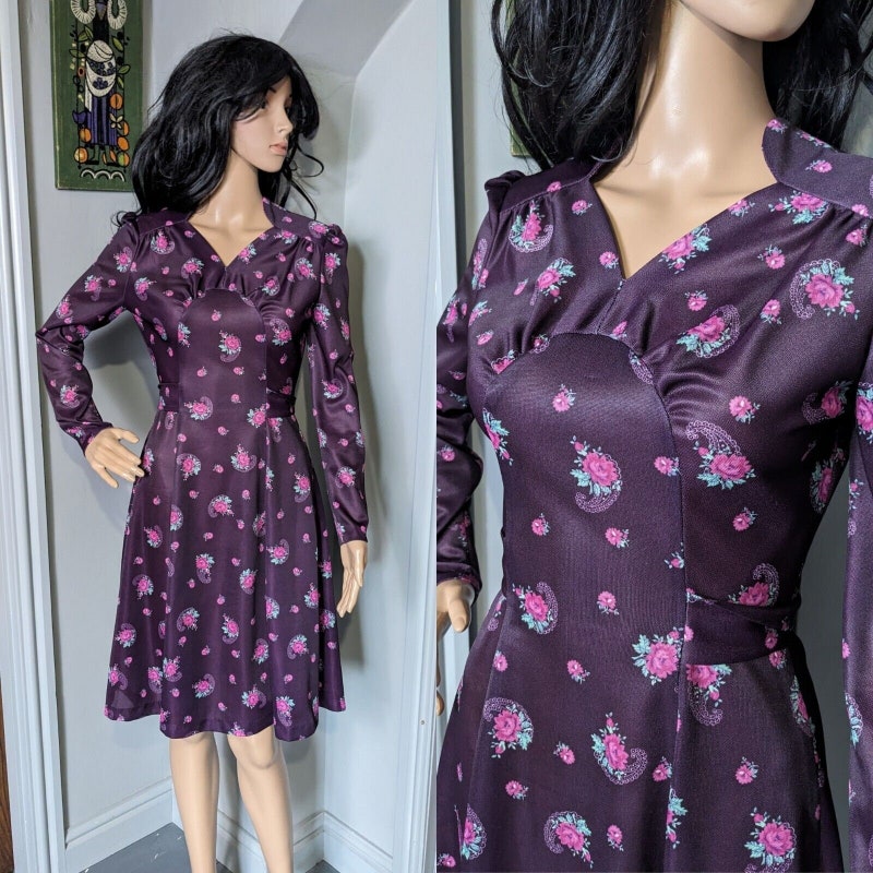 1960s Purple Dress - Etsy