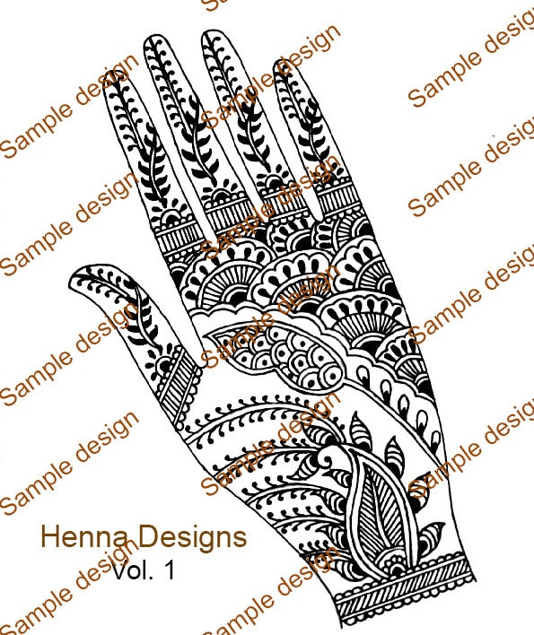 Buy Henna Designs Vol. 1 Ebook Mehndi Pattern Book With 25 Online in ...