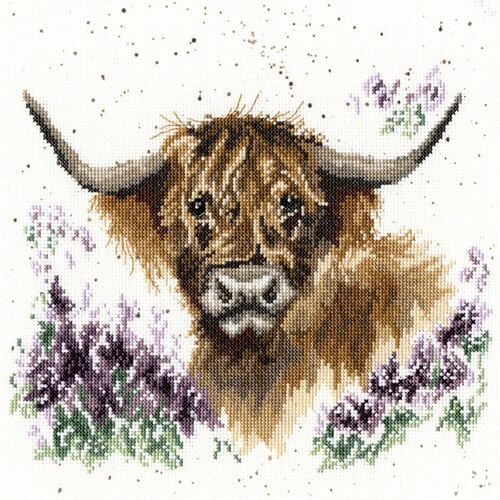 Bothy Threads Daisy Coo Highland Cow by Hannah Dale Wrendale - Etsy