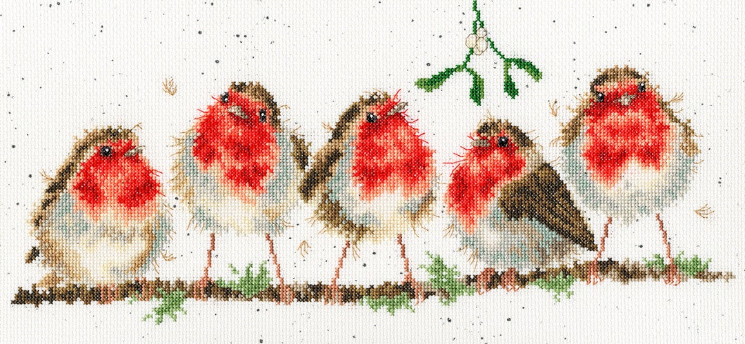 Bothy Threads Rockin' Robins Hannah Dale Wrendale Robin Counted Cross ...