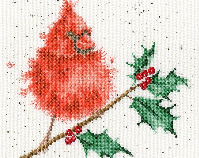 Bothy Threads Festive Feathers Hannah Dale Wrendale Bird Counted Cross ...