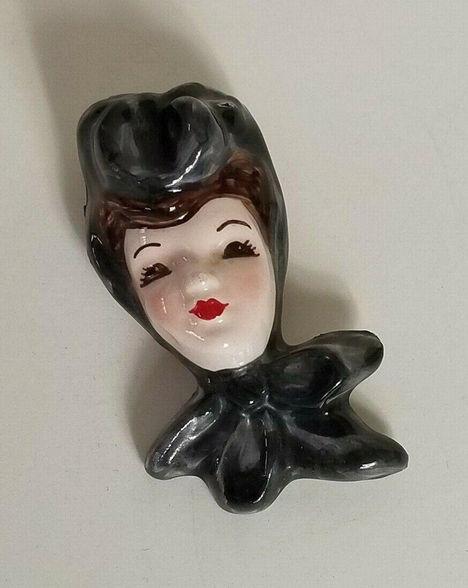 1940 1950 Very Rare Vintage Lapel Pin Florence Ceramics Figurine ...