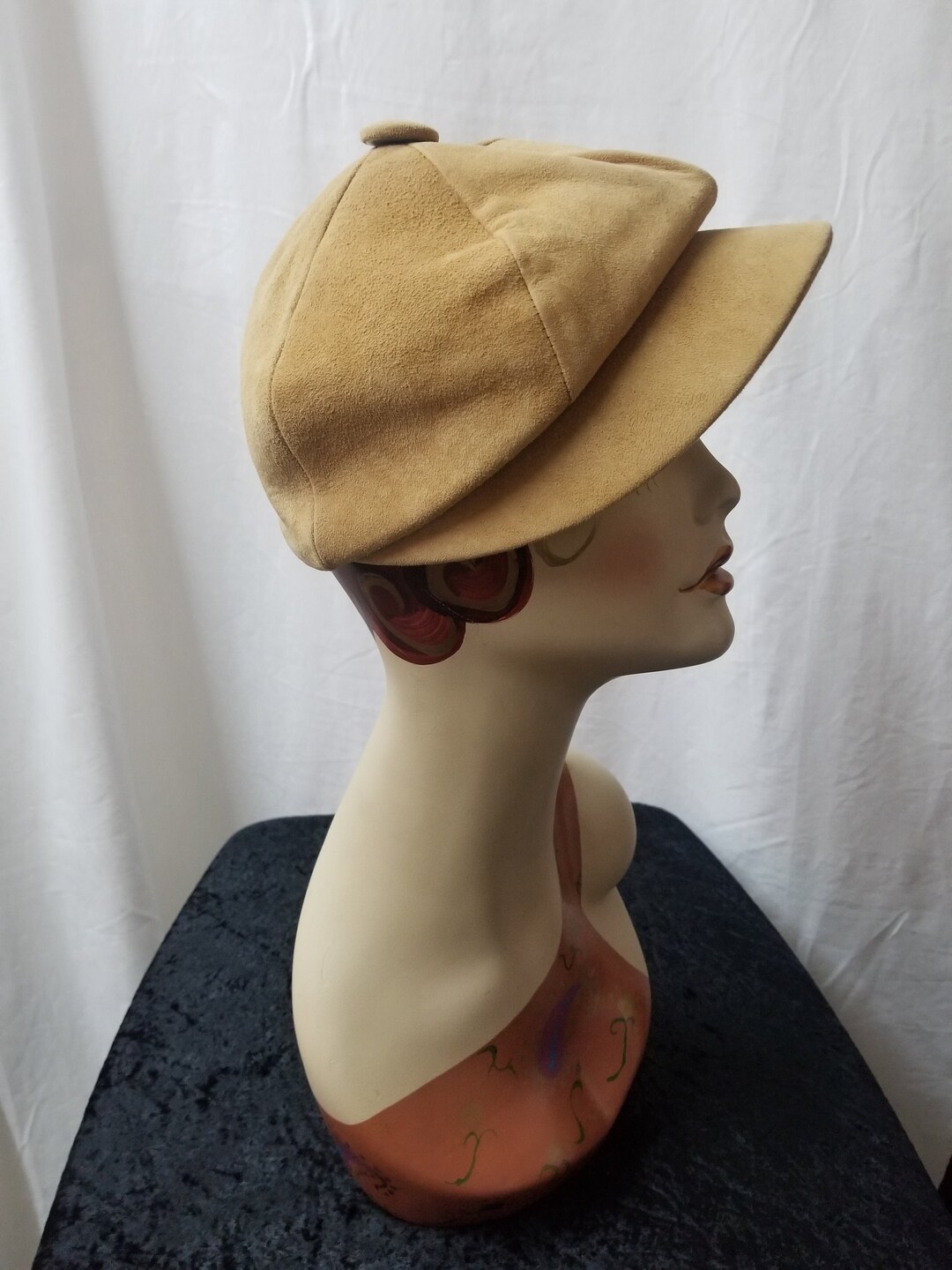 1970's Beige Suede Cap Hat Wonderful Condition - Etsy