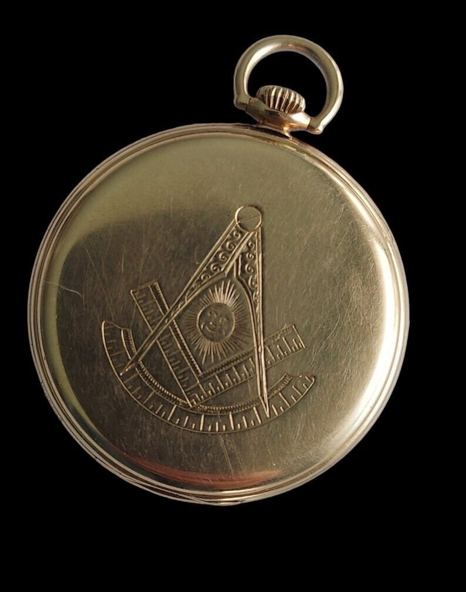 Hamilton 1940's 14k Yellow Gold Pocket Watch Grade 917 17J 3 Adj ...