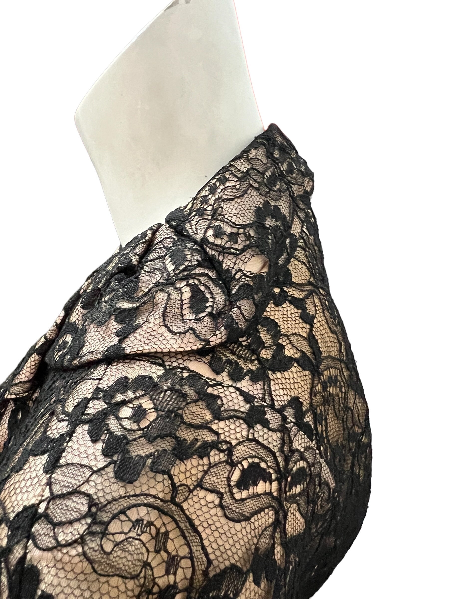 1930s 1940s Vintage Black Evening Gown With Soutache Embellishments ...