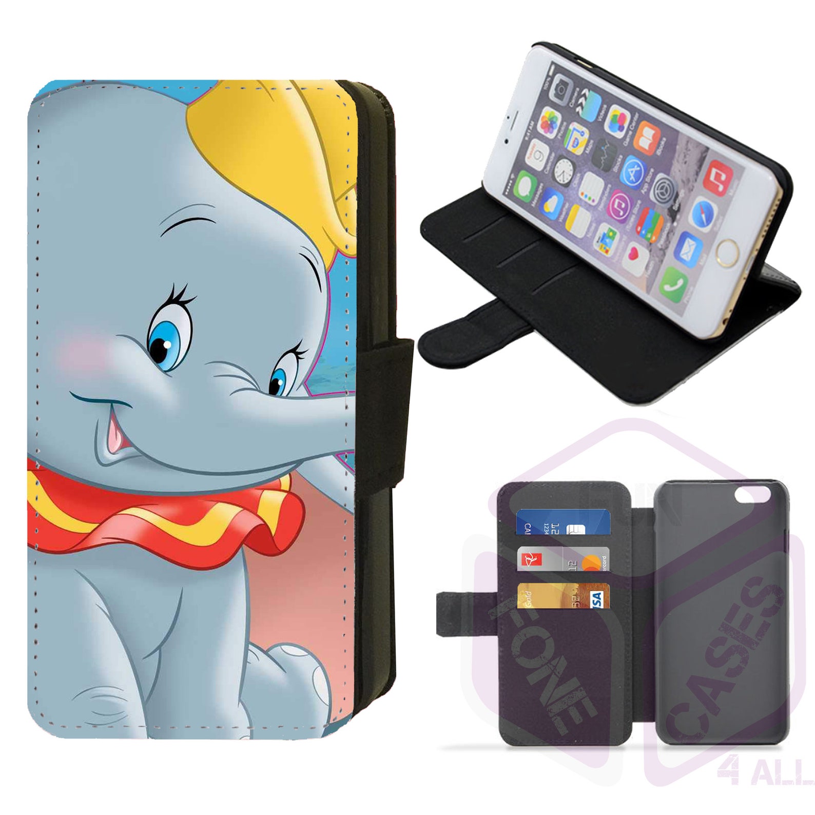 Dumbo the Elephant Disney Inspired Flip Phone Case Wallet | Etsy