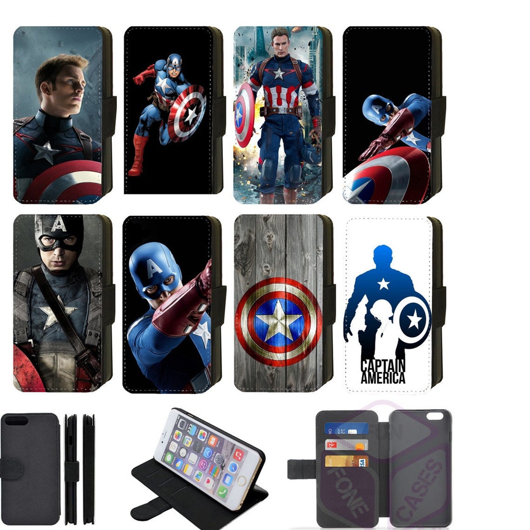 Superhero Captain America Avengers Inspired Printed Flip Phone Case ...