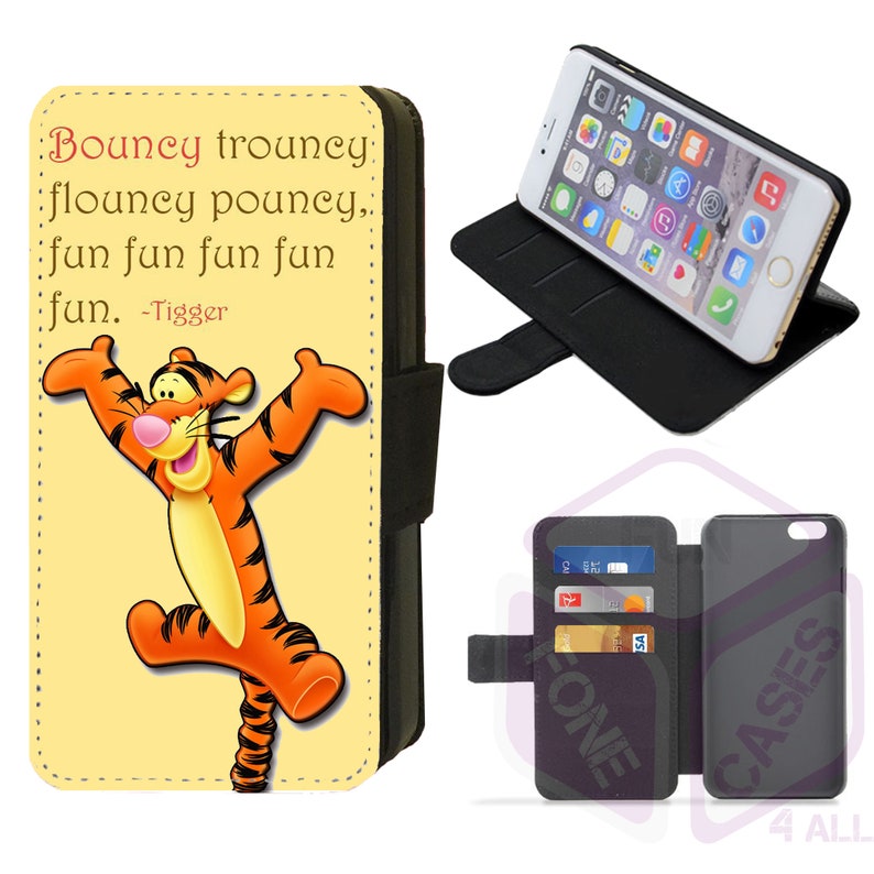Winnie the Pooh Tigger Eeyore Piglet Honey Flip/wallet Phone - Etsy